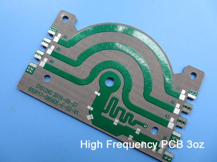 Teflon PTFE RF PCB Board Built On 1.5mm Plate with 3oz for Power ...