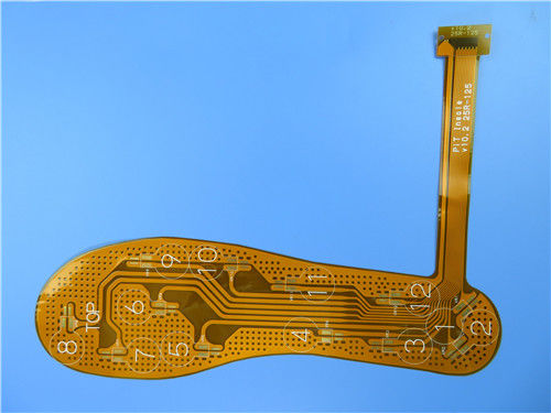 2-Layer Flexible Printed Circuit (FPC) Built on Polyimide With Immersion Gold and Stiffener for ...