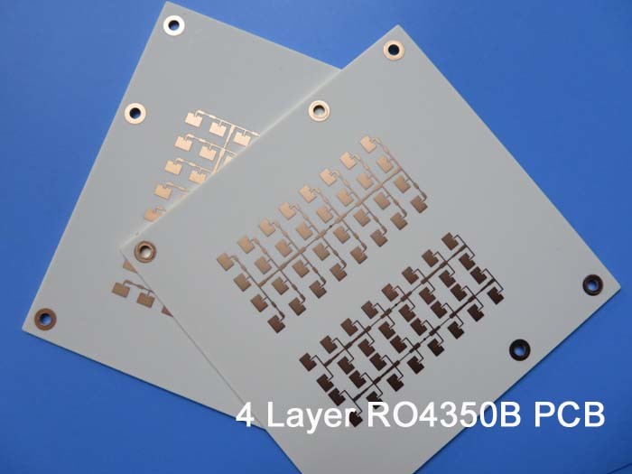 RO4350B 4 Layers 0.8mm Multilayer Circuit Board With White Silkscreen