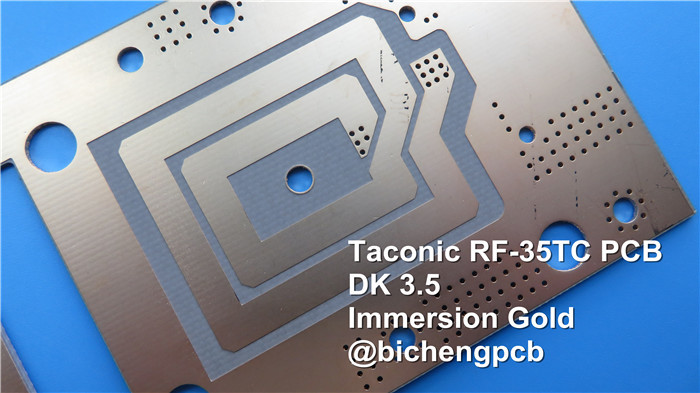 RF-35TC 20mil 0.508mm Taconic PCB Two Layer PCB ENIG Surface Finish