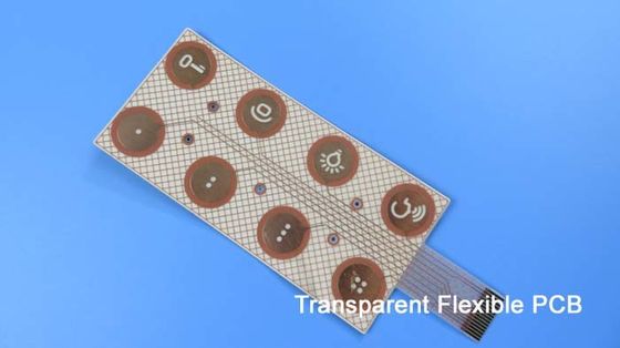 Flexible PCB Built on Transparent PET with Immersion Gold for Access ...
