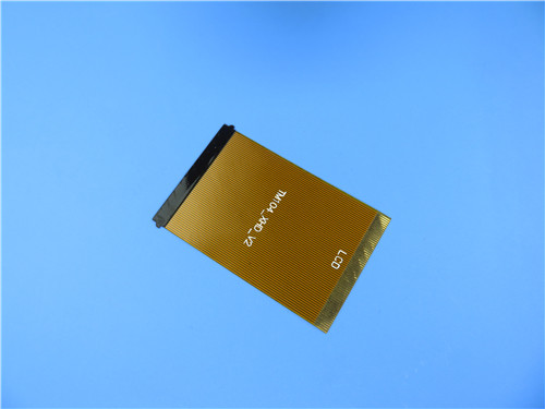 Single Layer Flex PCB Built on 1oz polyimide with polyimide stiffener ...