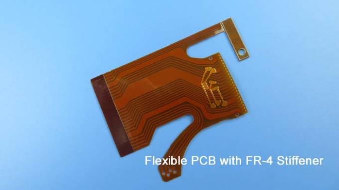 Tin-plated Flexible Printed Circuit Board FPCB with FR-4 Stiffener and ...